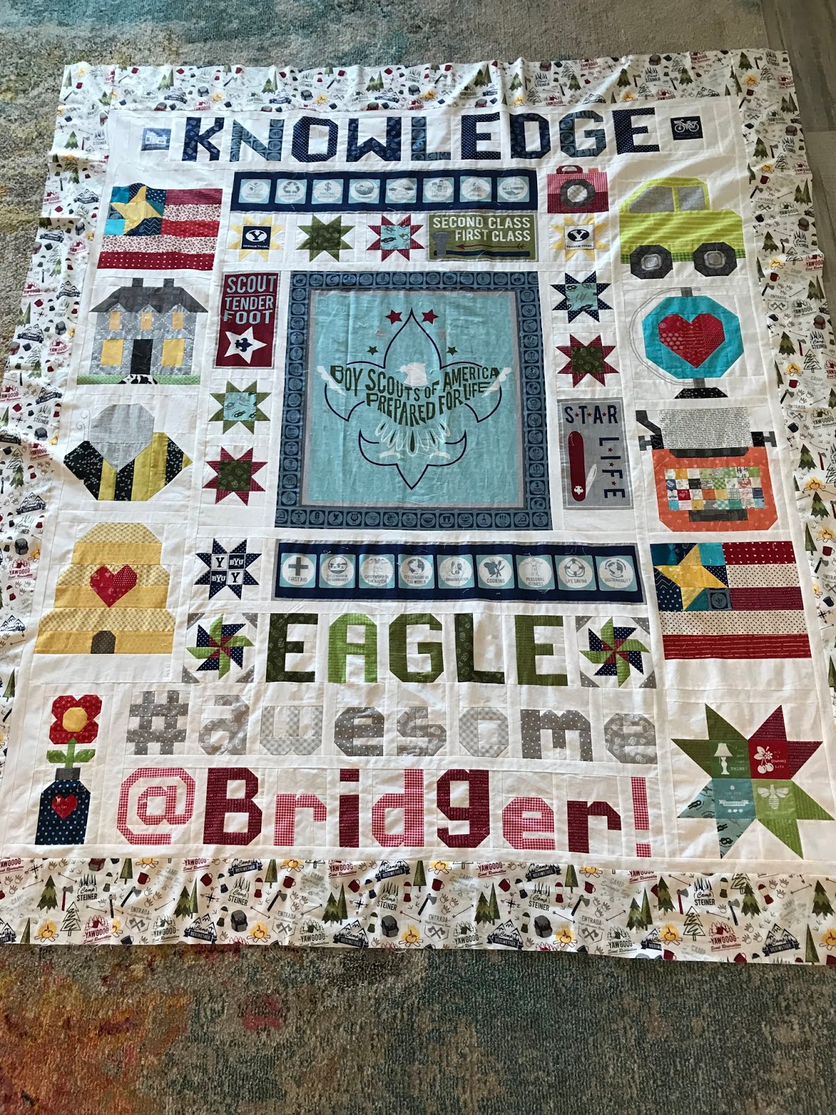 dream quilt create: Eagle Scout quilt