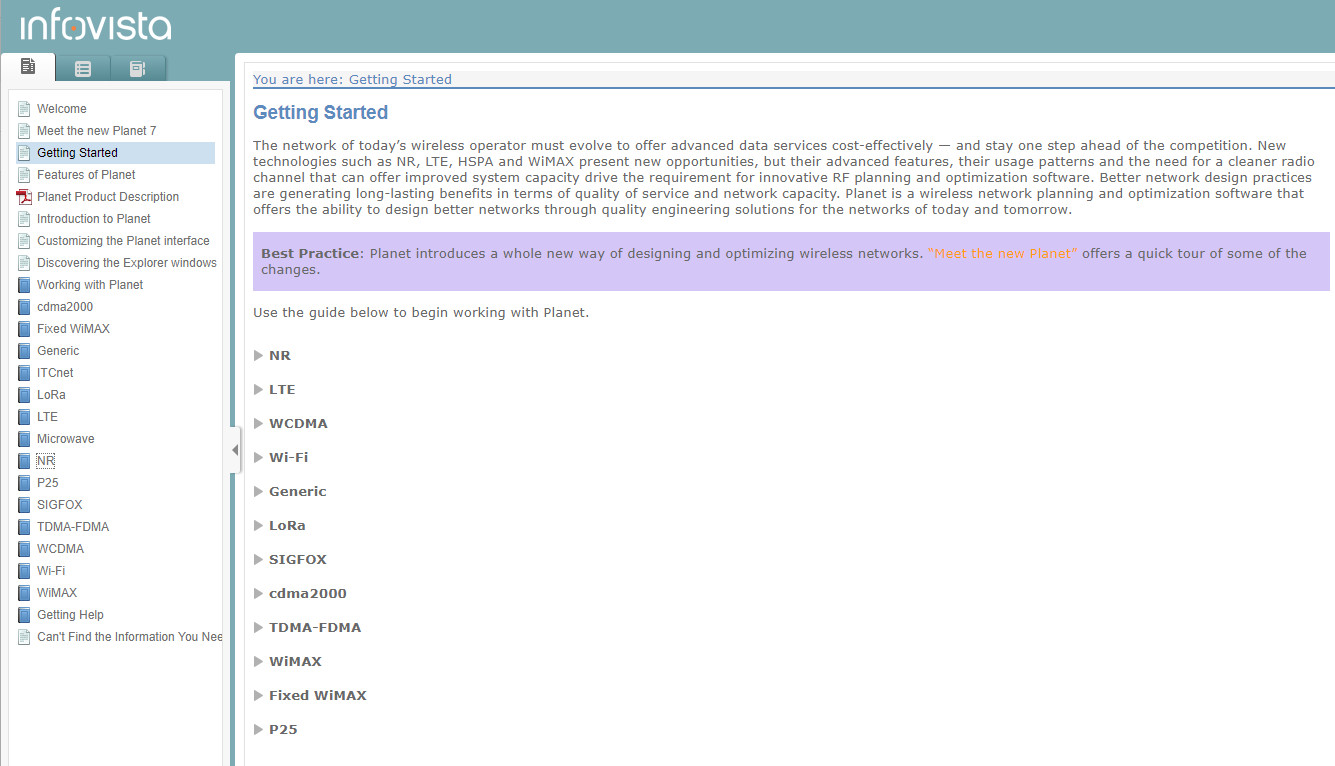 Software Solution: Mentum planet 5.8 with license , Infovista Planet 7. ...