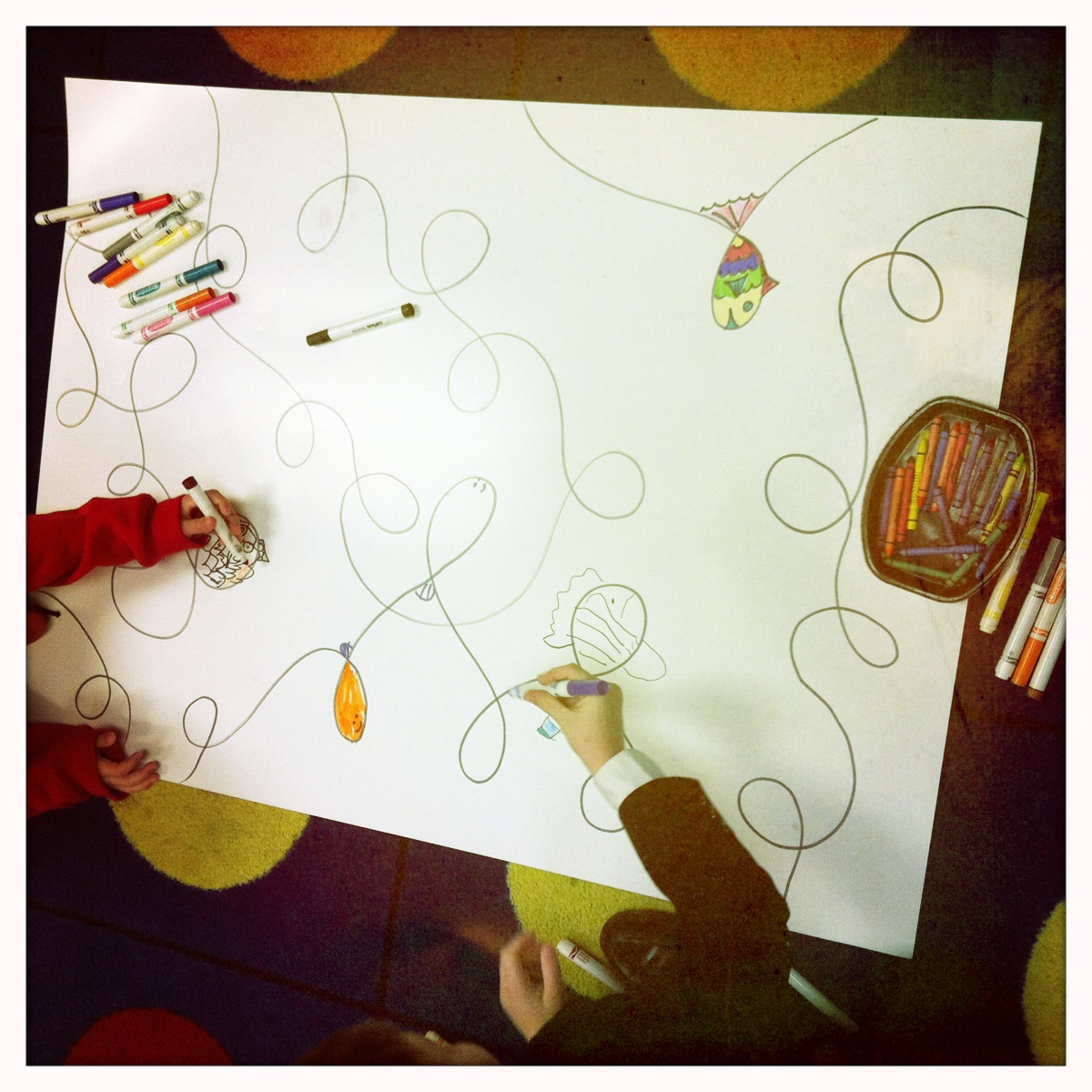 ChumleyScobey Art Room: 1st Grade: Joan Miro Doodle Fish