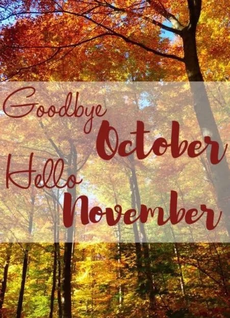 {Goodbye October and Hello November}