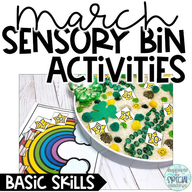 March Sensory Bins - Supports for Special Students