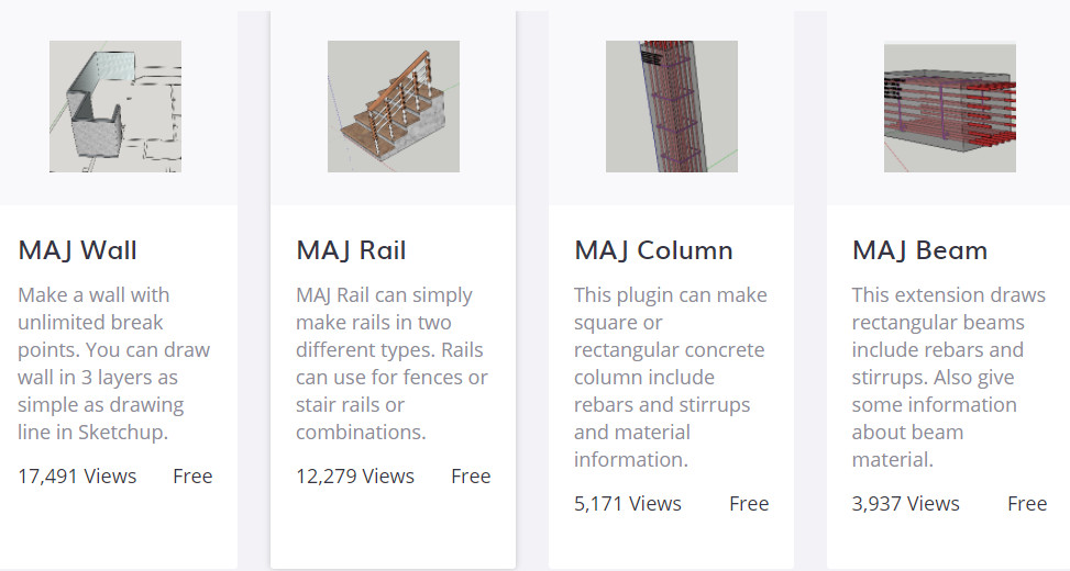 MAJ Plugin for SketchUp 2013-2021 - Civil Engineering