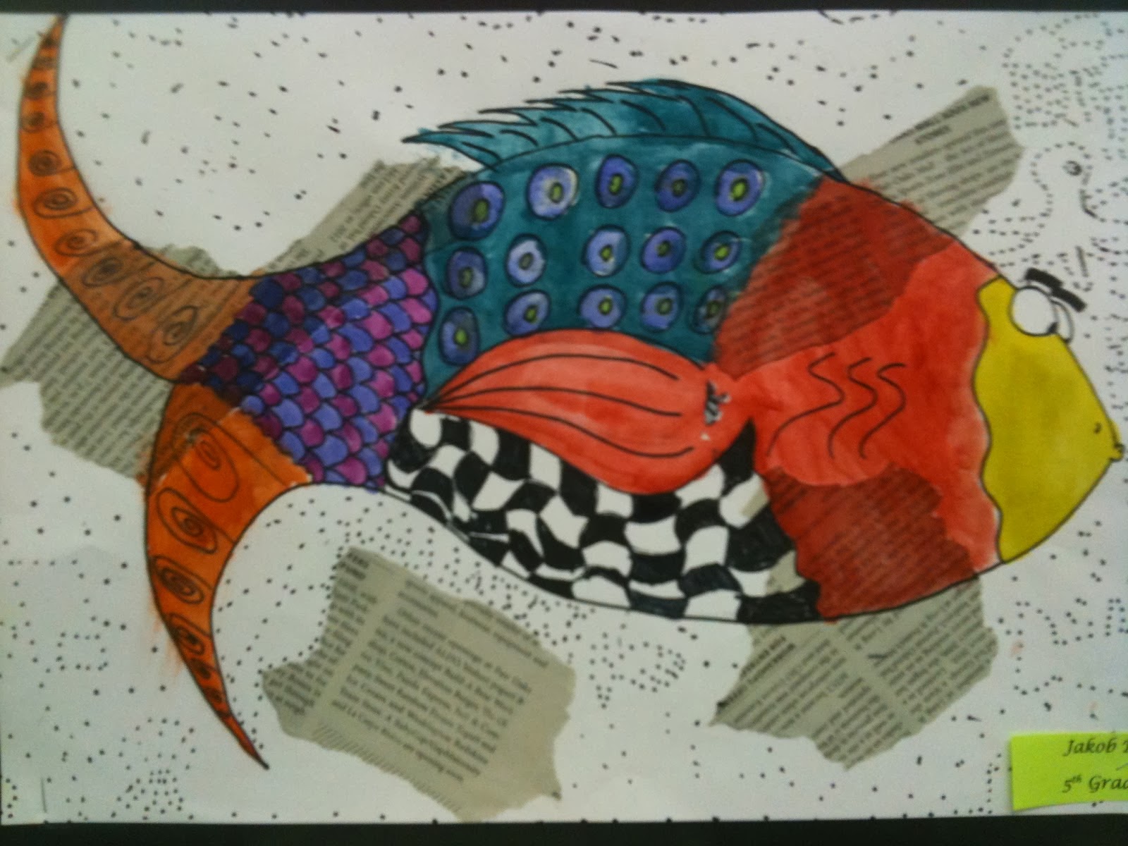 Art Room Blog: 5th Grade Fish Wrap...