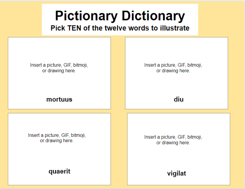 Toda-lly Comprehensible Latin: Digital Pictionary Dictionary