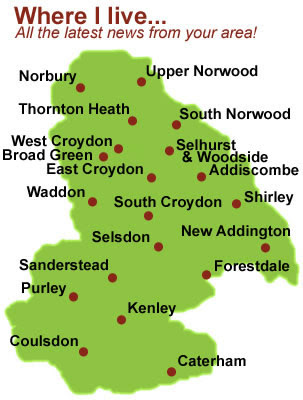 Croydon Map Region Political | Map of London Political Regional