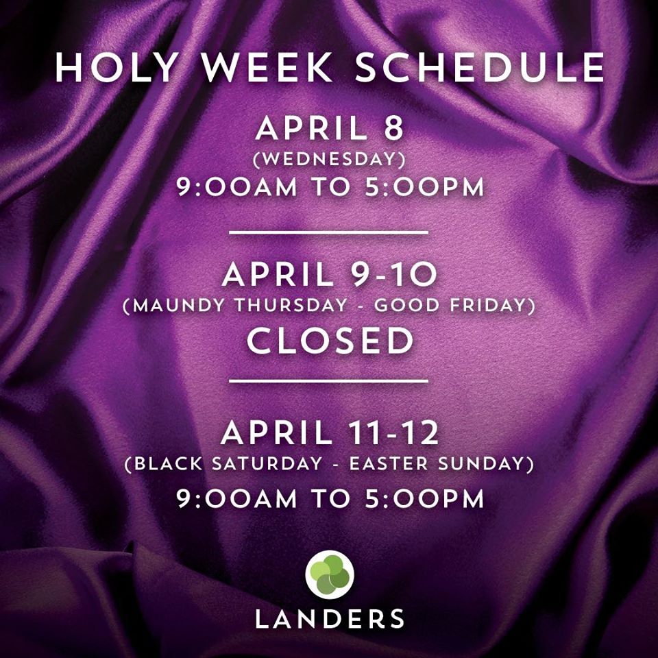 Manila Shopper: Holy Week 2020 Schedule of Major Supermarkets