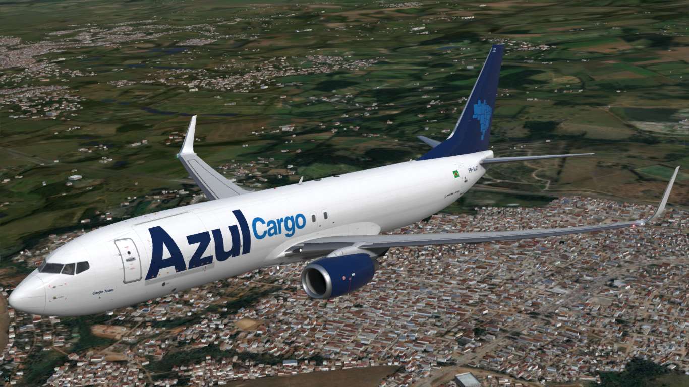 Texturas Brasileiras: Azul Cargo Boeing 737-400SF PR-AJZ