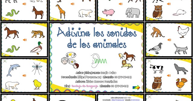 Burbuja de Lenguaje: Adivina los Sonidos de los Animales