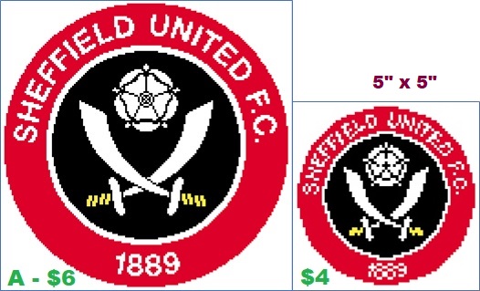 EASY PATTERNS: Sheffield United FC cross-stitch pattern