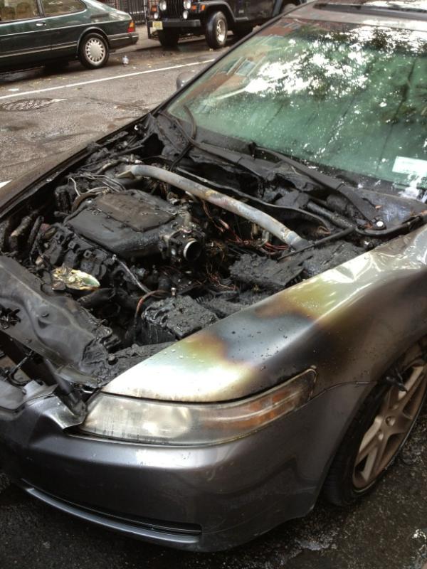 EV Grieve: Breaking: Car fire on East Ninth Street