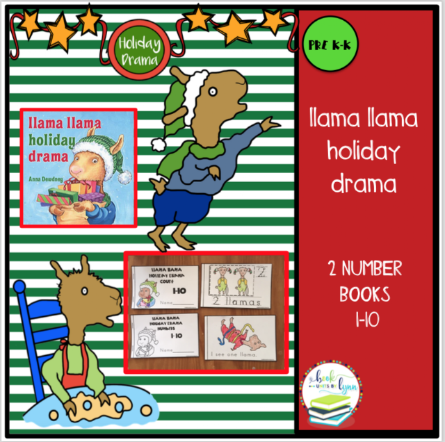 LLAMA LLAMA HOLIDAY DRAMA 2 COUNTING BOOKS ~ Book Units by Lynn
