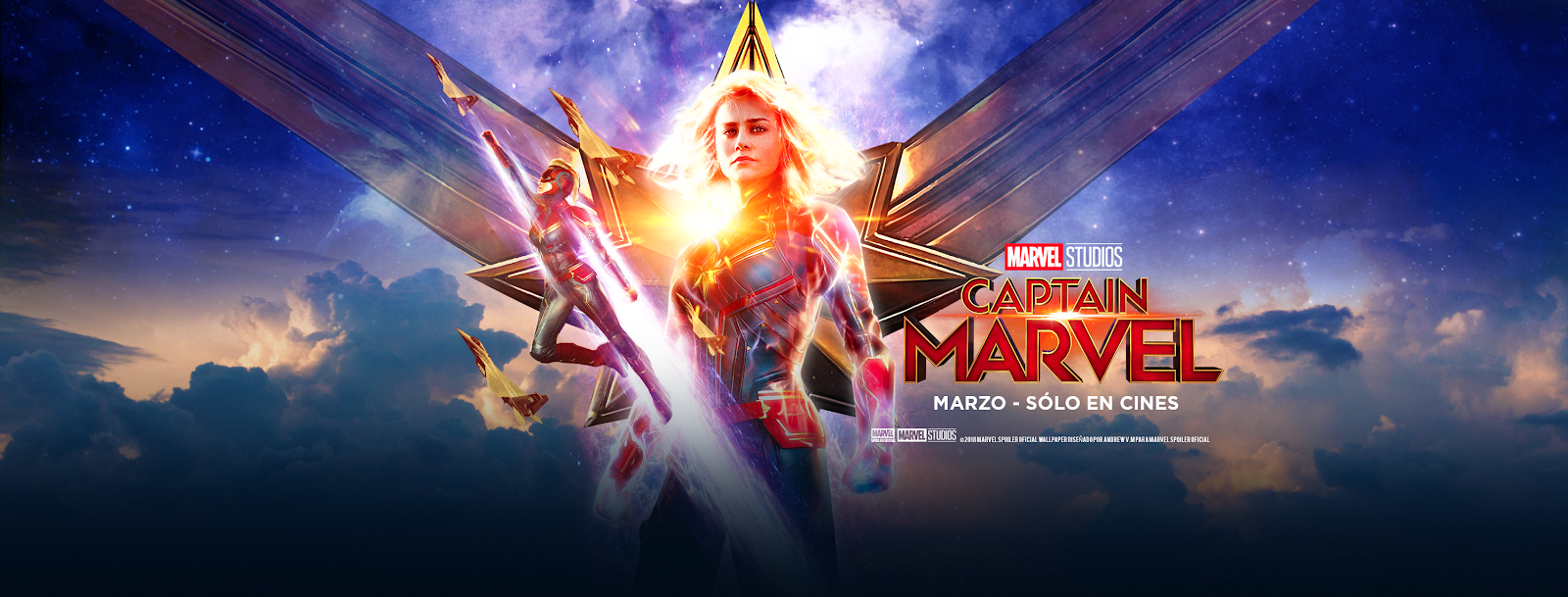 Marvel Spoiler Oficial: CAPTAIN MARVEL (Capitana Marvel) Banner HD 4K