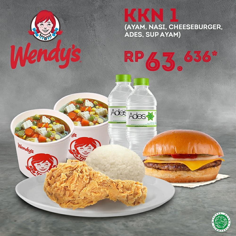 Promo Wendys Paket KKN Harga Spesial Berdua Rp.63.636 Periode 17-31 Maret 2020 - scanharga