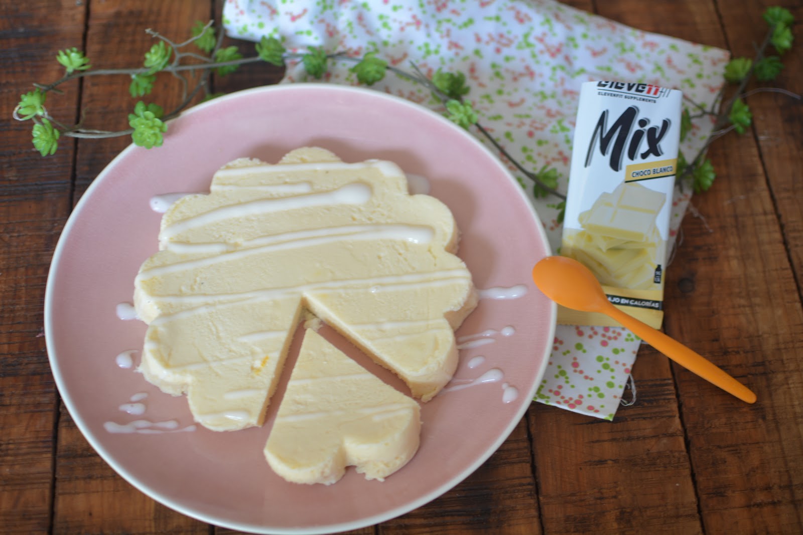 La cocina de Vifran: Pastel flan de queso al chocolate blanco fit