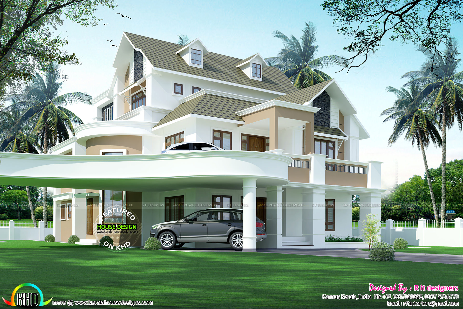 4906 sq-ft cute home plan - Kerala Home Design and Floor Plans - 9K ...