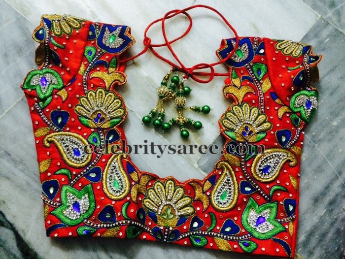 Thread Work Blouse For Sale - Saree Blouse Patterns
