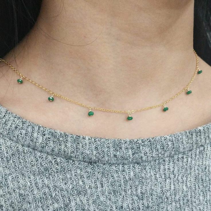 Multi color delicate necklace designs