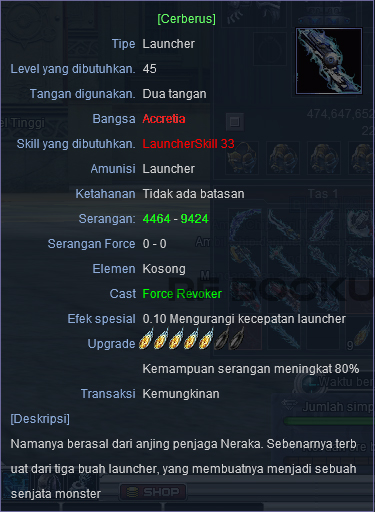 Damage Semua Sejata Relic Level 45 +5 RF Online