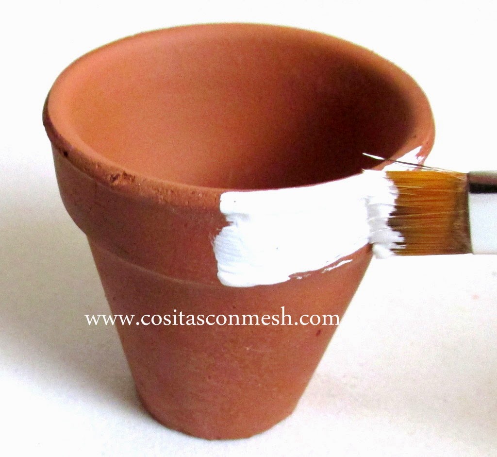 Cómo pintar en macetas-Manualidades ~ cositasconmesh