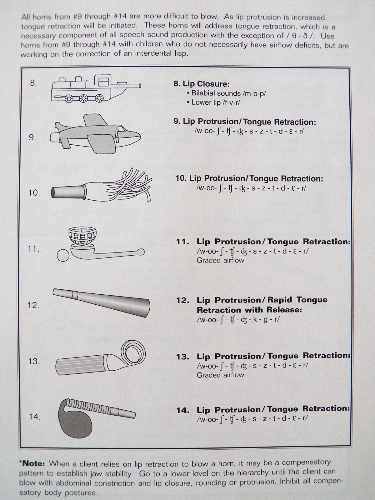 Motivated Parent - Successful Child: Whistle and Horns as Therapy Tools