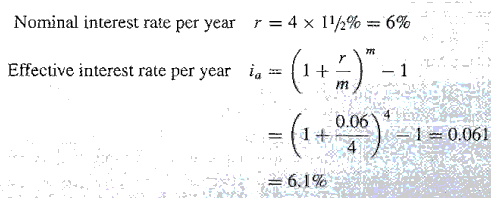 ENGENIEERING ECONOMIC ANALYSIS.: Nominal and Effective Interest Example.