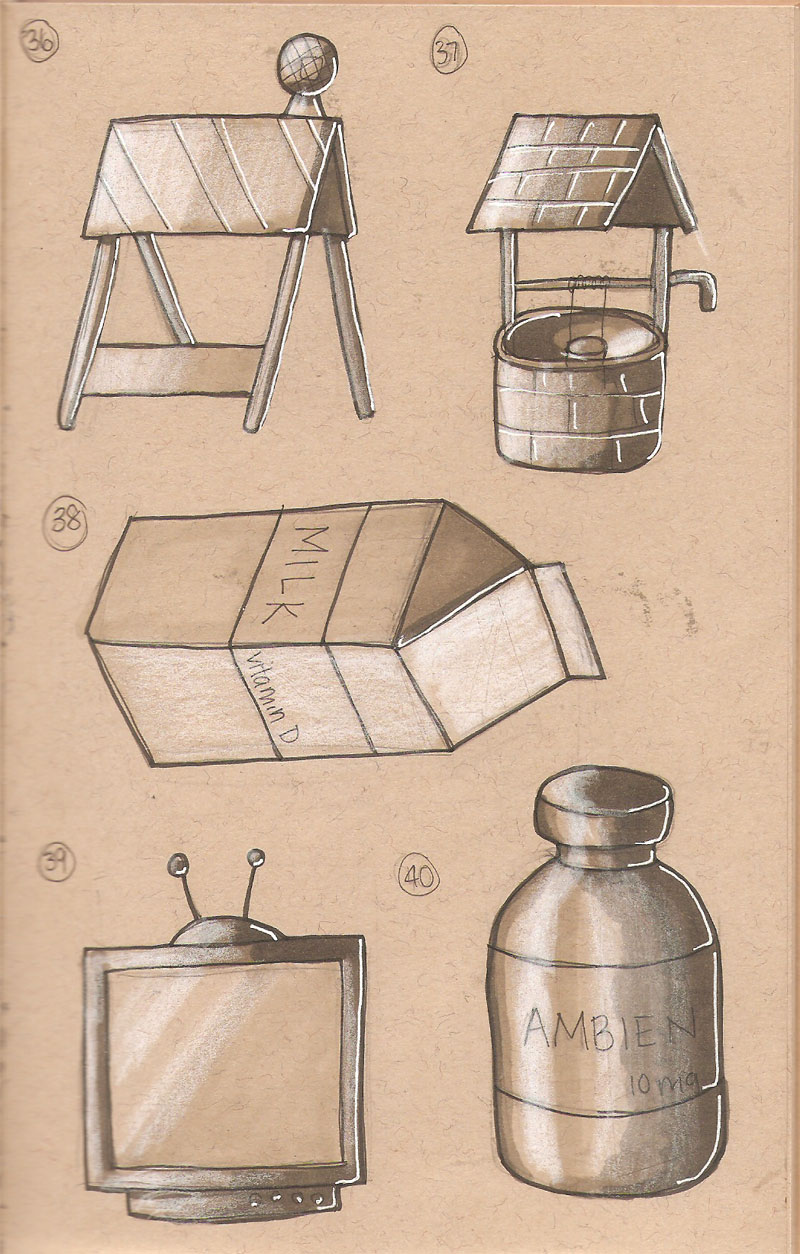 2D Concept Art: Random Objects - Week 1