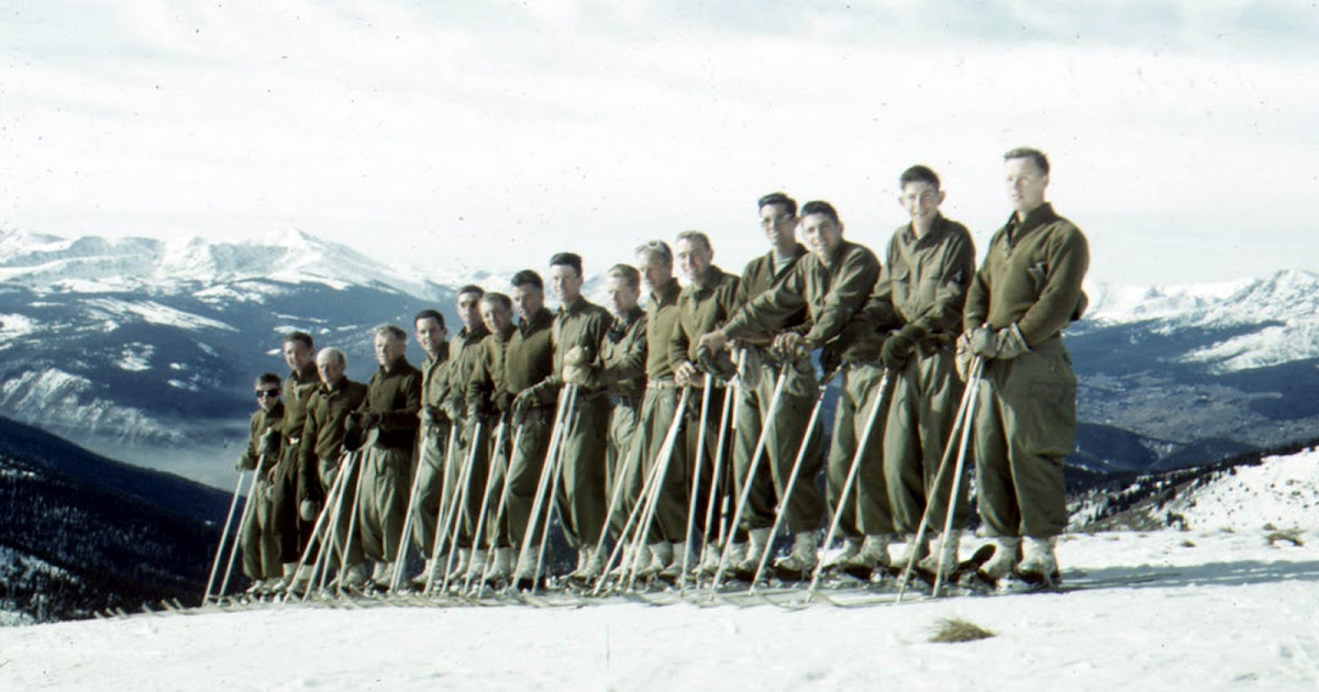 World War II in Color: 10th Mountain Division Skitroopers in Colorado ...