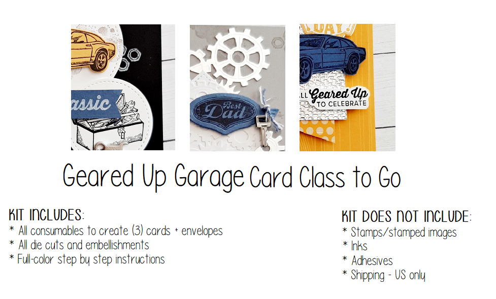 RubberFUNatics: Gearged Up Garage Card Kit to Go