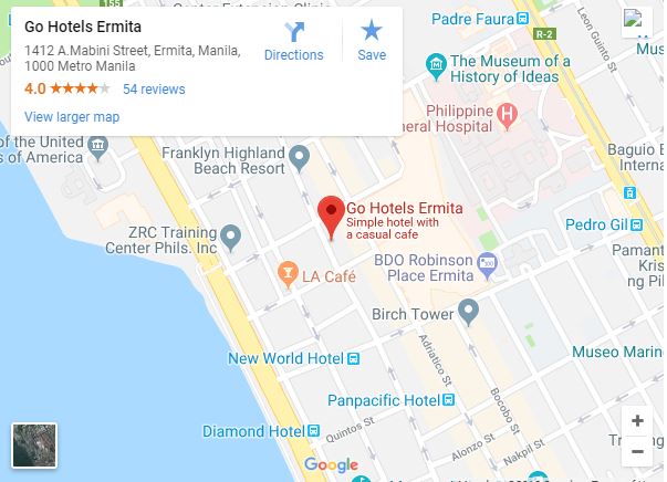 Ermita Manila Map