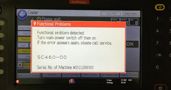 How to fix the error code sc460-00 in RICOH mpc3502 | CORONA TECHNICAL