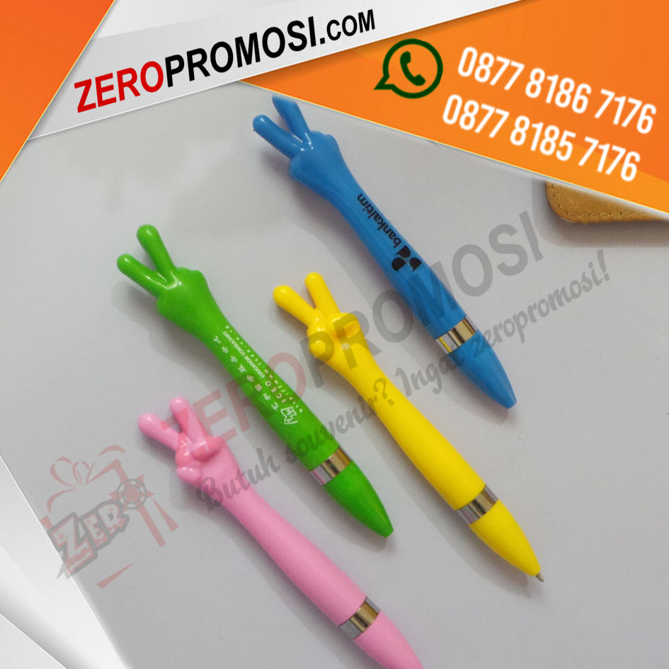 Pulpen Jari Angka Dua | zeropromosi | souvenir barang promosi & grosir ...