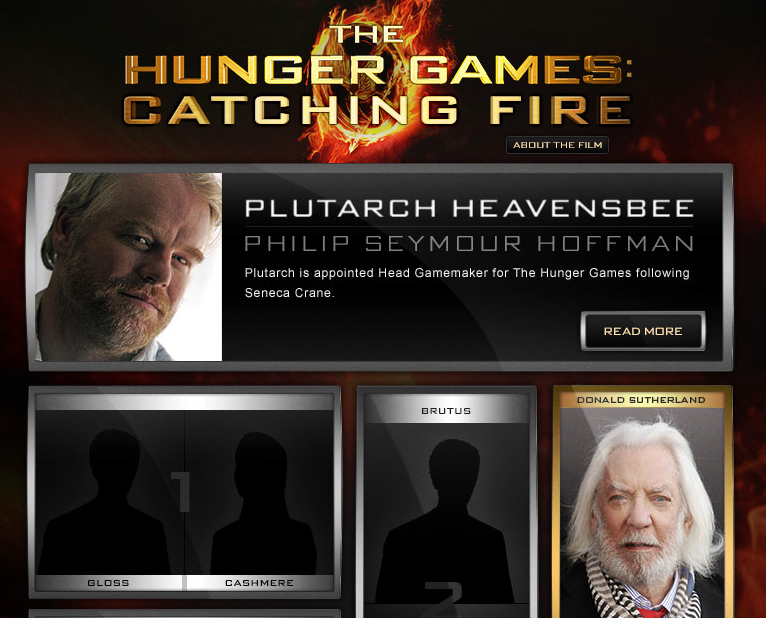 Philip Seymour Hoffman Plutarch Heavensbee
