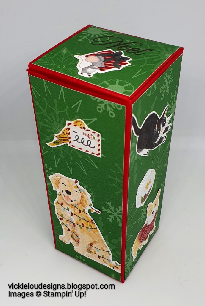 Vickie Lou Designs: Sweet Stockings Cute Pets 2x2x5" Gift Box. Stampin ...