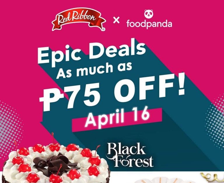 Manila Shopper: Red Ribbon x FoodPanda Epic Deals + UNLI Delivery Promo