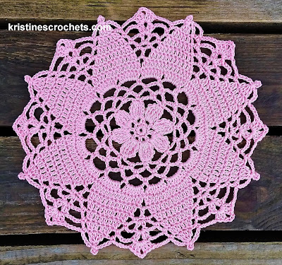 KristinesCrochets : Spring Flower Doily Crochet Pattern