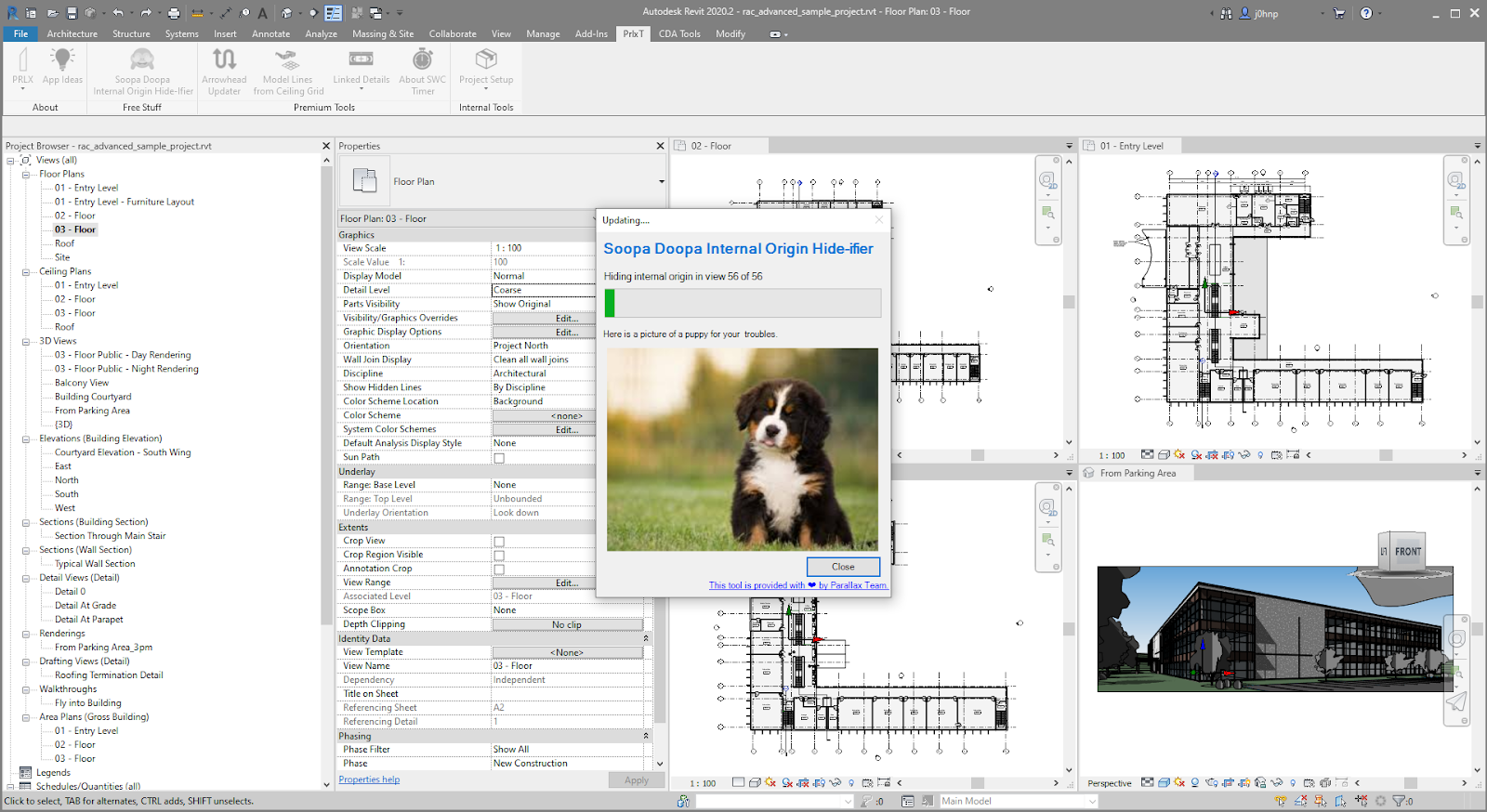 Revit Add-Ons: InternalOriginHide-ifier