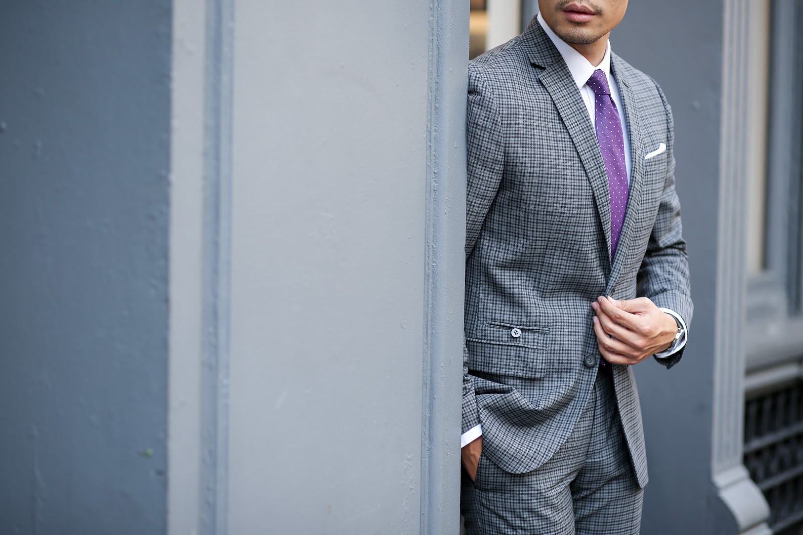 Charcoal Plaid Suit Two Ways | Bar III — LEVITATE STYLE