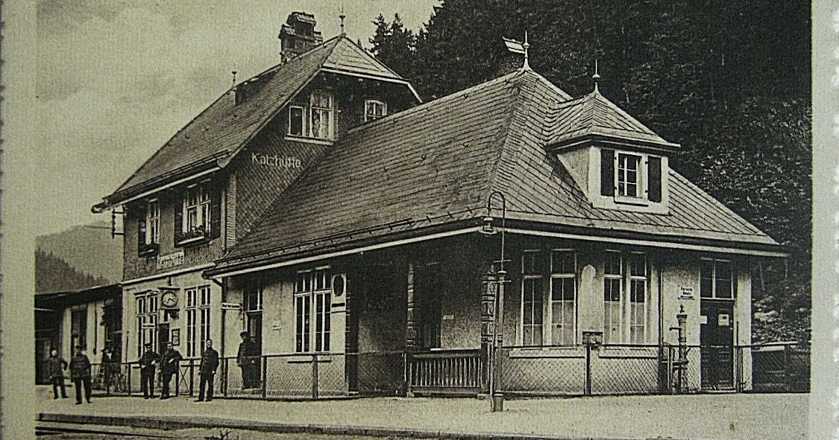 Bahnbauten - Bilder & Bücher: Katzhütte i. Thür. - Bahnhof