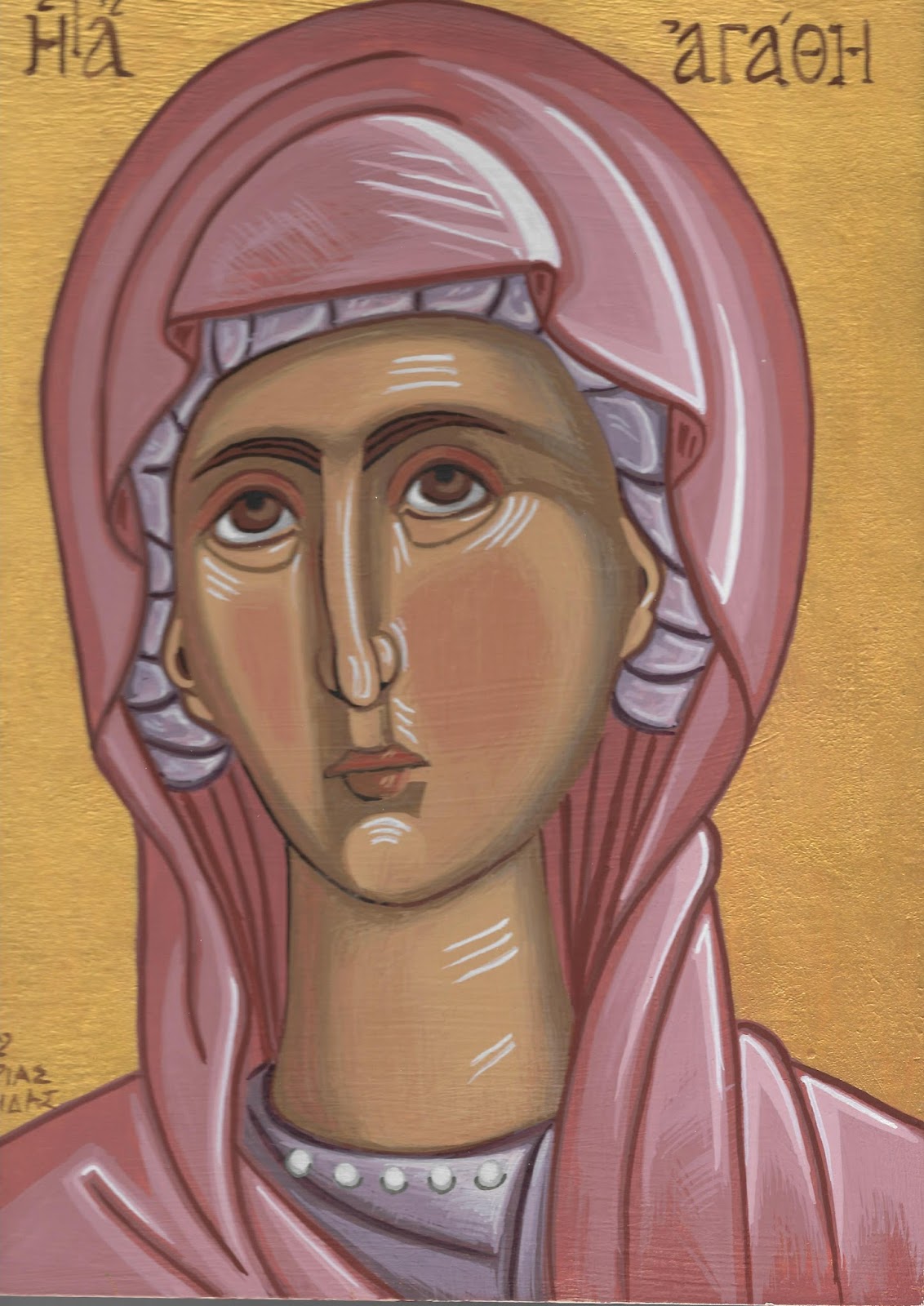MarielArtCafé · fine arts: Byzantine art • Αγία Αγάθη / Agia Agathi