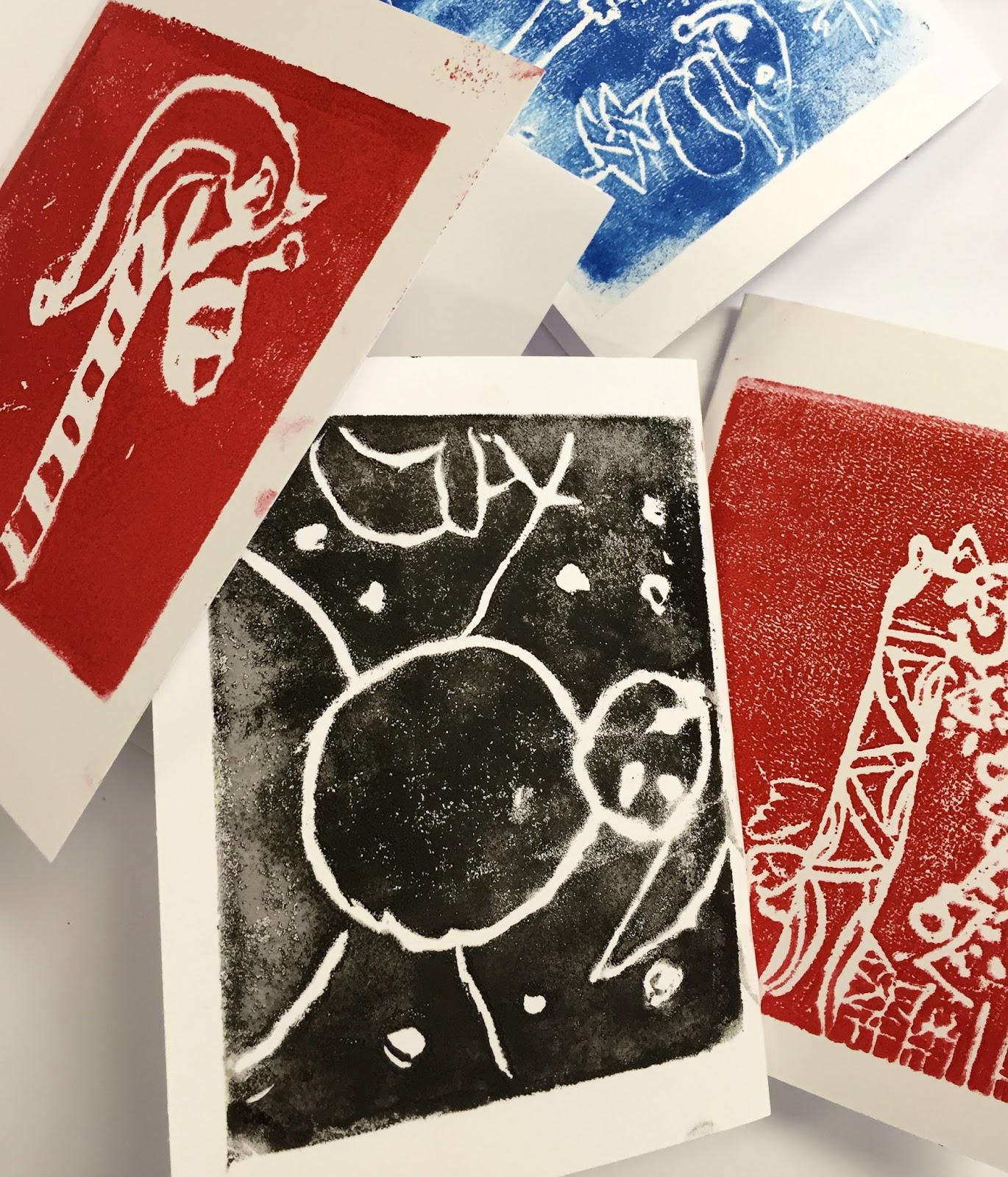 Doodlebug Dabblings: Simple printmaking for holiday cards