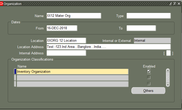 Oracle Application's Blog: How to create organization in oracle apps r12