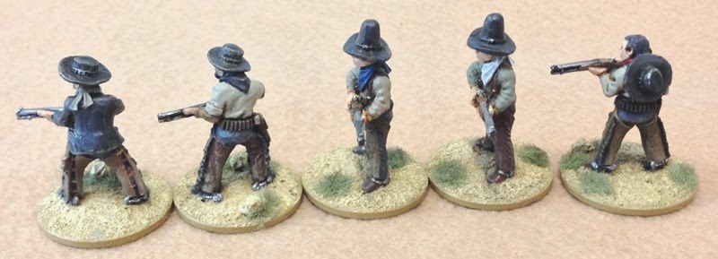 The Gamer's Table: 28mm Cowboys and two Romans
