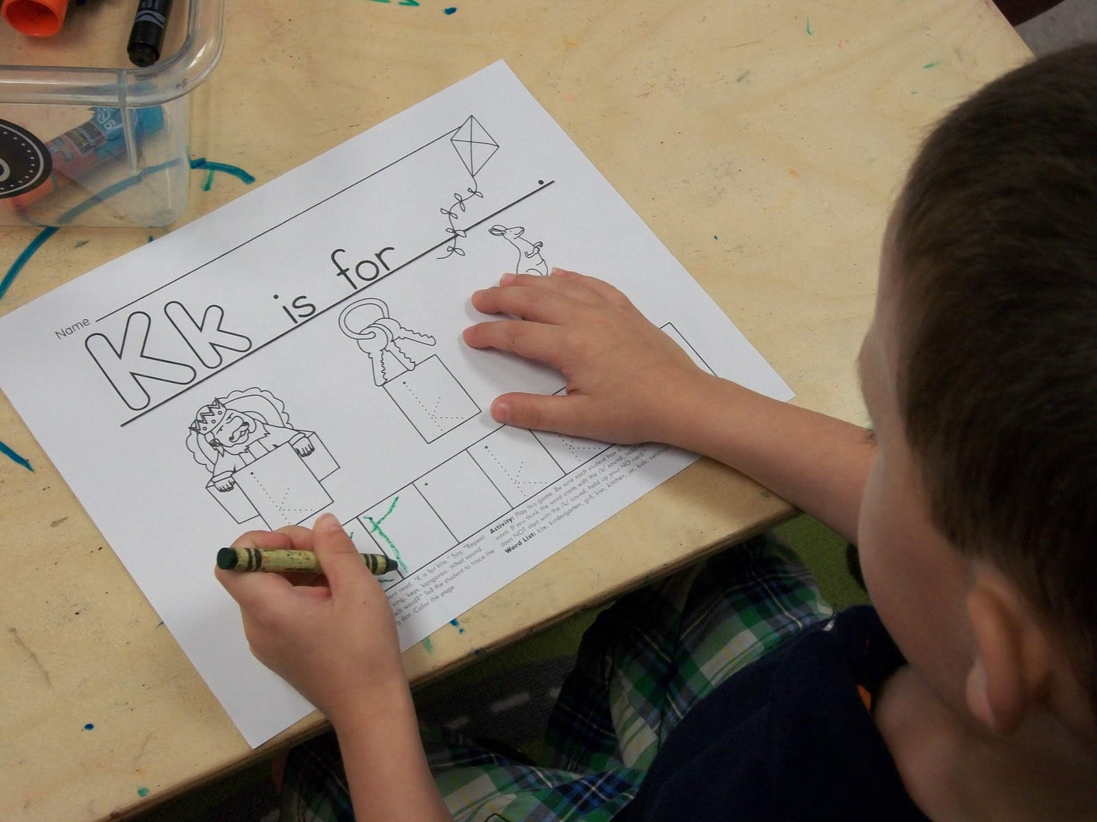 Keeping Up with the Kindergartners: The Letter K