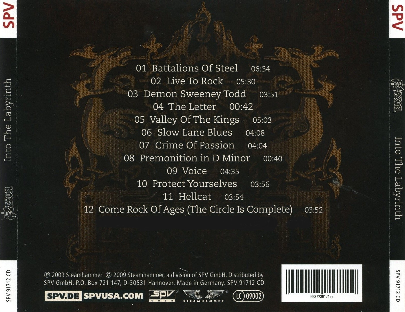 Classic Rock Covers Database: Saxon - Into the Labyrinth (2009)