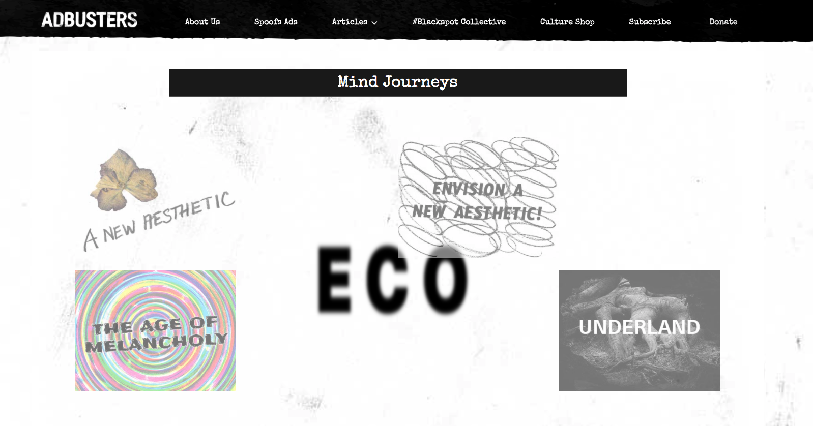 A-Level Media Studies: Adbusters: free form research tasks