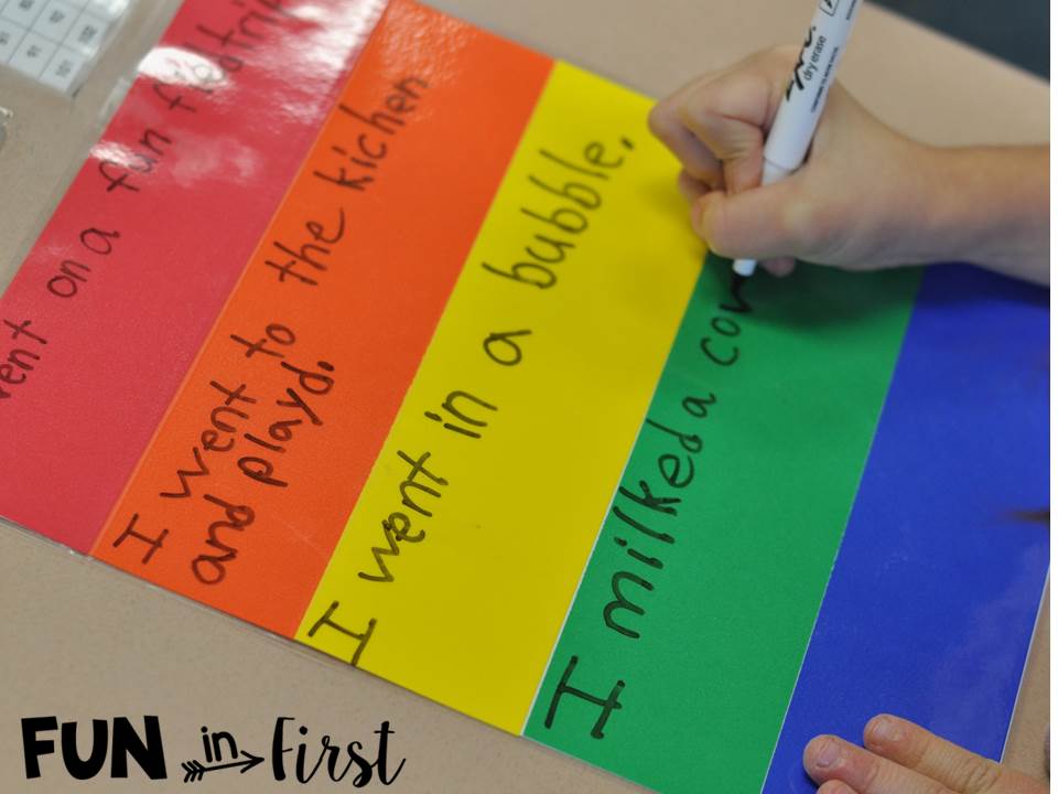 Write the Rainbow {An Organizational Tool for Writing} - Fun in First