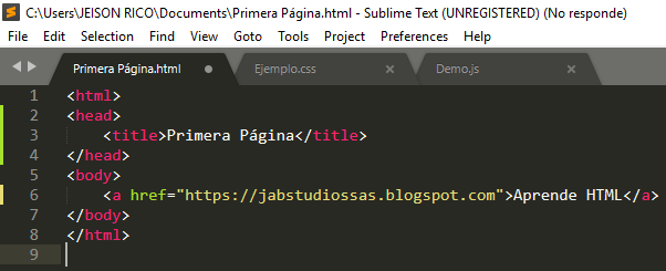 Conceptos básicos de HTML: Enlaces