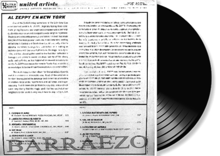 Barraezo Presenta: Al Zeppy en New York - United Artists Records ‎UAL ...