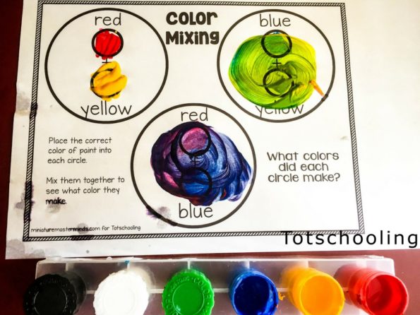 Color Mixing Activity Pack | Totschooling - Toddler, Preschool ...