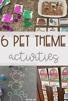 I am so excited to share 6 pet theme activities for you to do with your ...